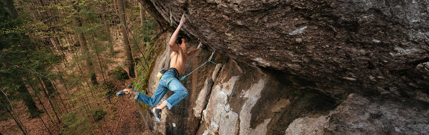 Rafiki Ambassador Vojtěch Trojan auf der legendären Action Directe (9a)