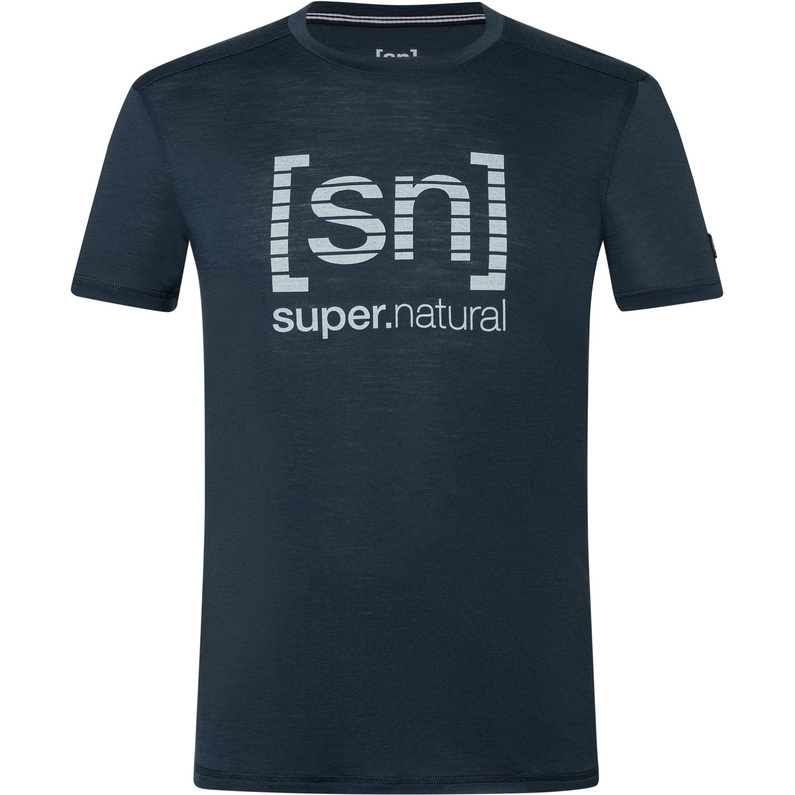 Super.Natural Herren Grid Logo T-Shirt kaufen | Bergzeit