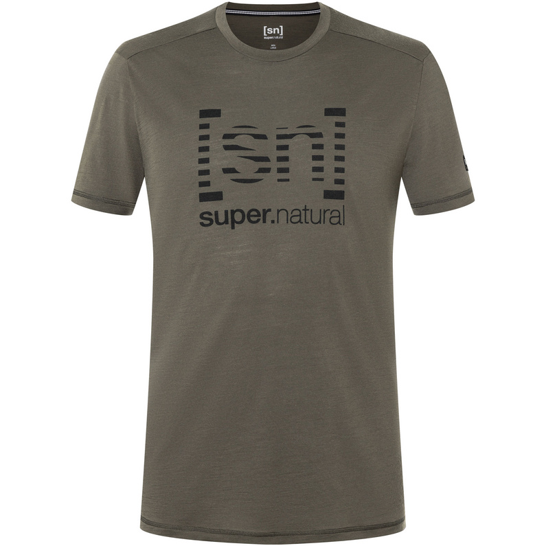 Super.Natural Herren Grid Logo T-Shirt kaufen | Bergzeit