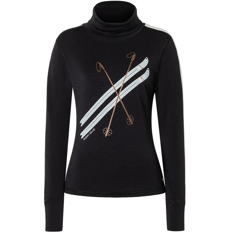 Super.Natural Damen Kryssede Ski Roll Neck Pullover | Archiviertes ...
