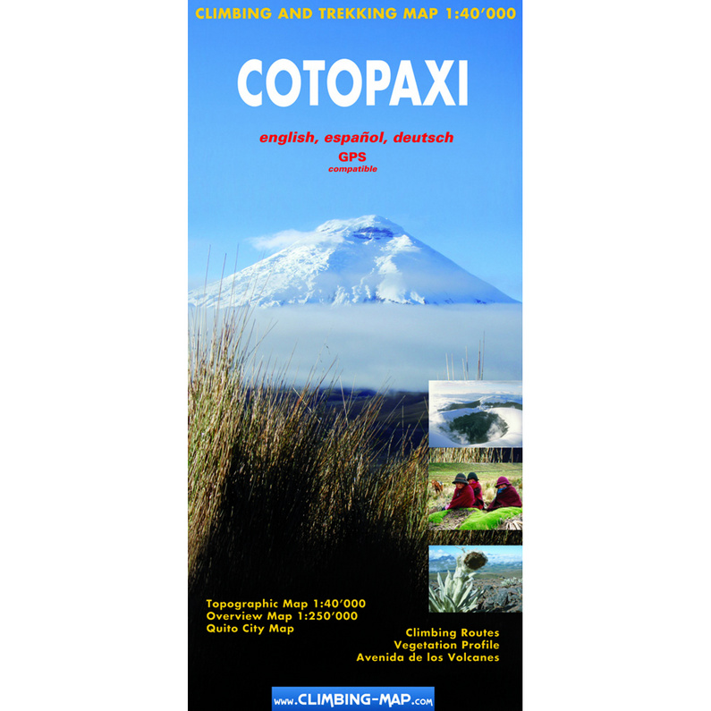 Climbing Map Cotopaxi Map | Buy online | Bergzeit Outdoor Shop