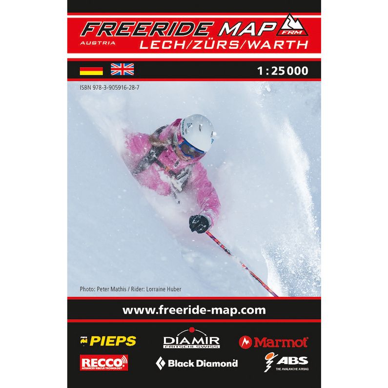 Freeride Map Lech/Zürs/Warth - Ski | Archiviertes Produkt | Bergzeit