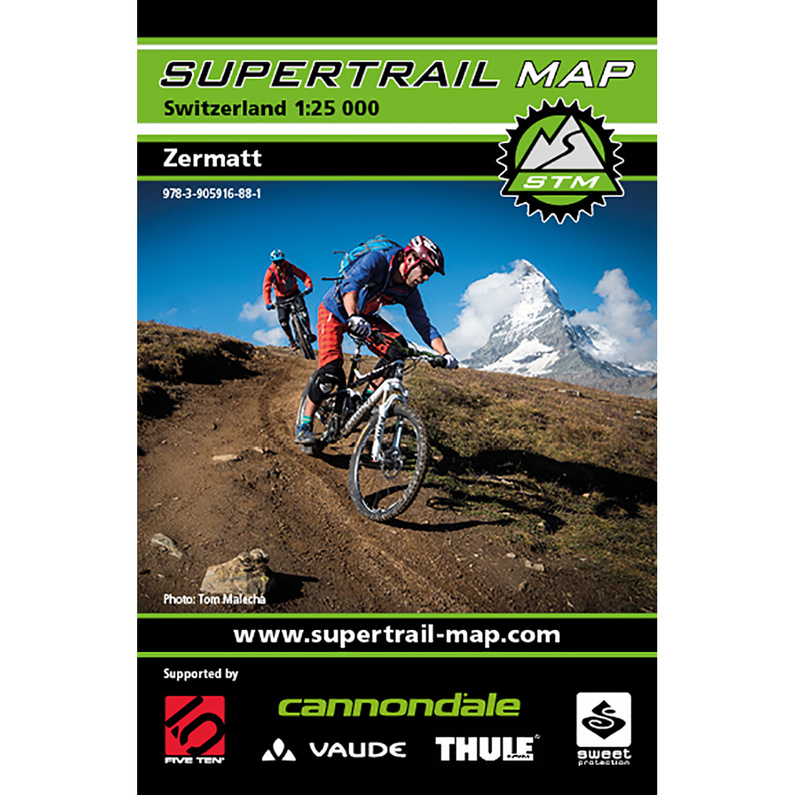 Supertrail Map Zermatt - MTB kaufen | Bergzeit