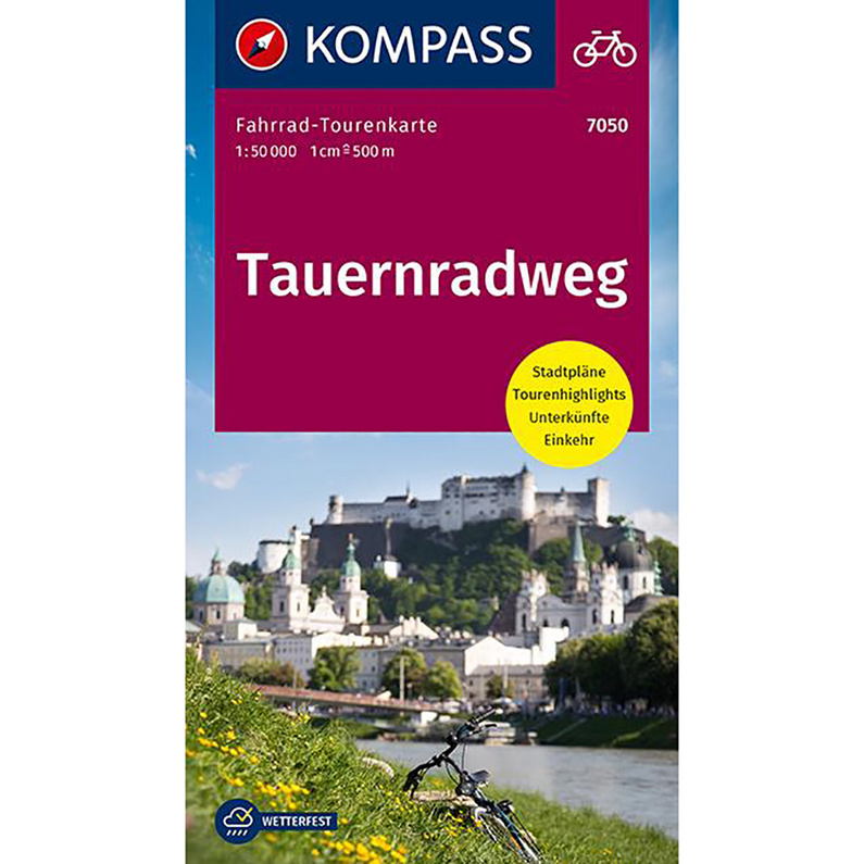 Kompass Verlag Tauern Cycle Path 7050 cycle touring map | Buy online ...